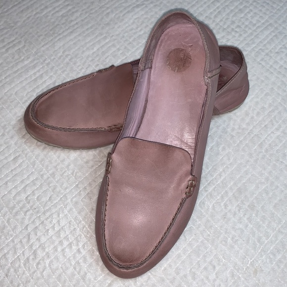 Frye | Shoes | Frye Slipon Flat Leather Moccasin Loafers Dusty Rose ...